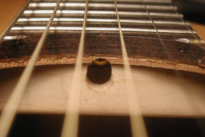 Beschreibung des Aufbaus und Komponenten einer akustischen Gitarre